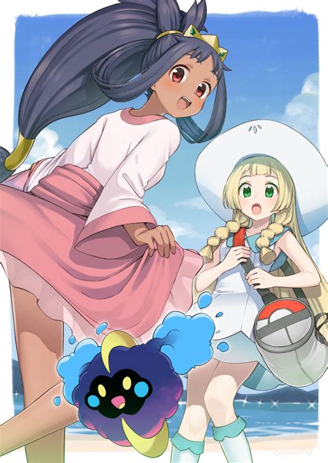Couzone Cosmog Iris Pokemon Lillie Pokemon Nintendo Pokemon