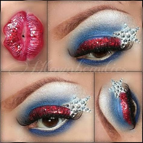 10 Patriotic Smokey Eye Makeup Tutorials Patriotic Makeup 4th Of