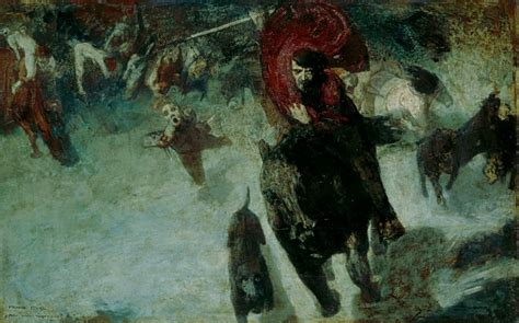 Картина Дикая охота немецкого художника Франца фон Штука написана в 1889 году На ней