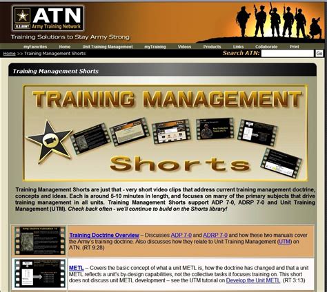 New Army Training Network Videos Help With Training Management