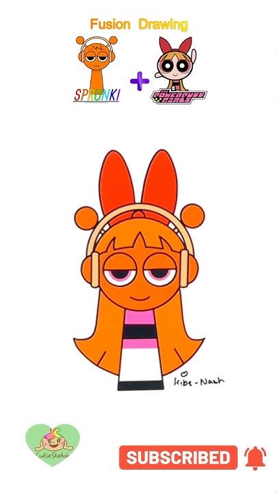 Oren Sprunki X Blossom Powerpuff Girls Super Cute Fusion Drawing