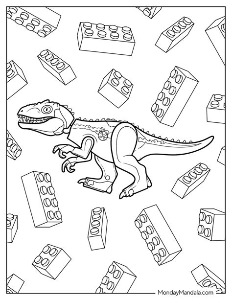 20 Indominus Rex Coloring Pages Free Pdf Printables