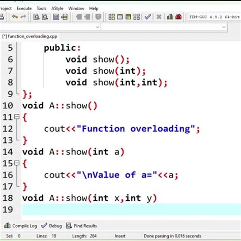 Implement Function Overloading Program Of C Languagecoading