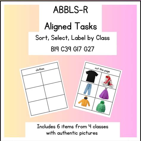 Abbls R Sort Select Label By Class B19 C39 G17 G27 By Cadney Designs