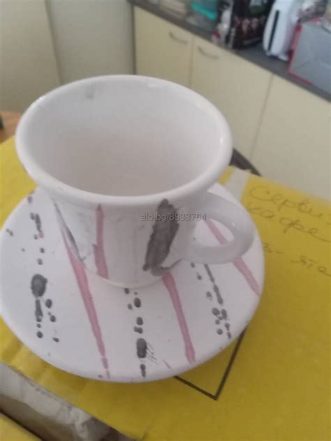 сервиз за кафе Съдове Сервизи Прибори Варна 6 броя чашки и 6 броя чинийки