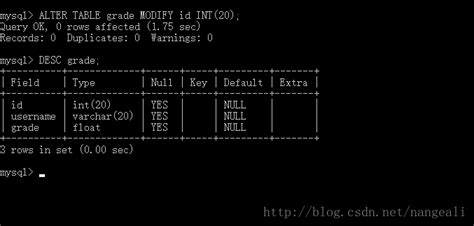 Mysql修改字段名、字段类型mysql 为什么修改字段名 新的字段类型没有修改也要指定 Csdn博客