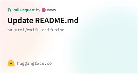 Hakureiwaifu Diffusion · Update Readmemd