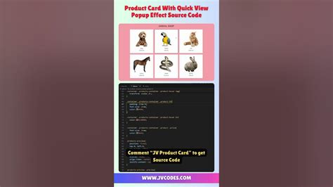 Product Card With Quick View Popup Effect Coding Html Css