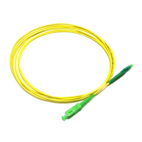 Simplex G652D G657A Fiber Optic Patch Cord SC APC To LC APC 2mm 3mm PVC LSZH