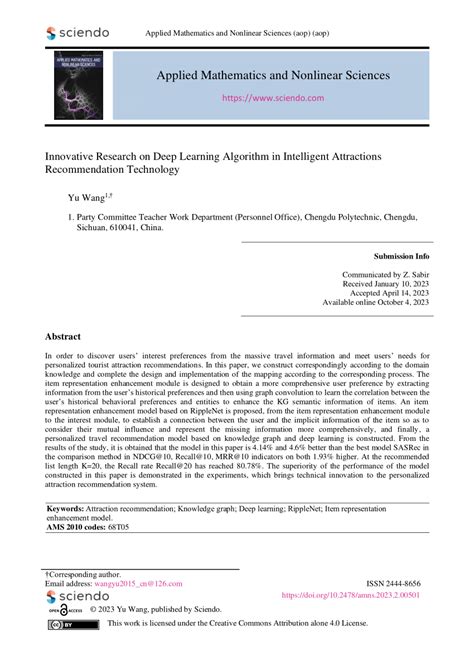 Pdf Innovative Research On Deep Learning Algorithm In Intelligent Pdf Innovative Research On Deep Learning Algorithm In Intelligent