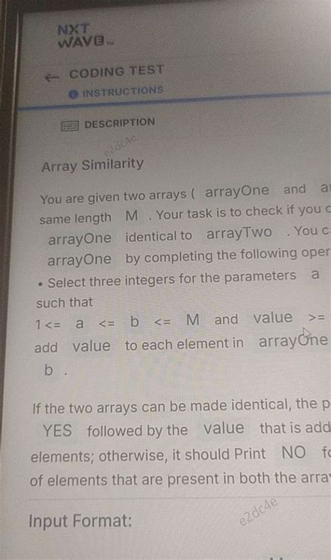 Nxt Wave Coding Test Instructions Description Studyx