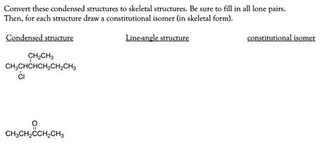 [solved] convert these condensed structures to skeletal s