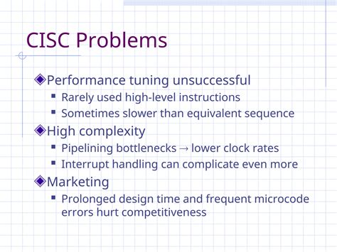 Tibor Ppt Risc Vs Cisc Cisc Risc Features Ppt