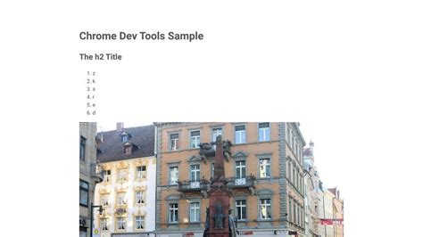 Dev Tools Sample