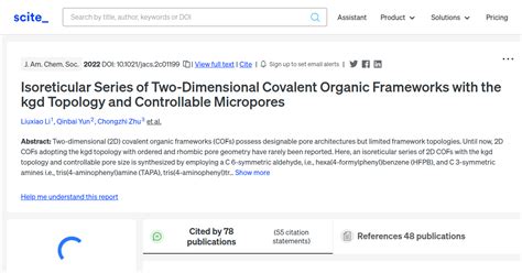 Isoreticular Series Of Two Dimensional Covalent Organic Frameworks With The Kgd Topology And