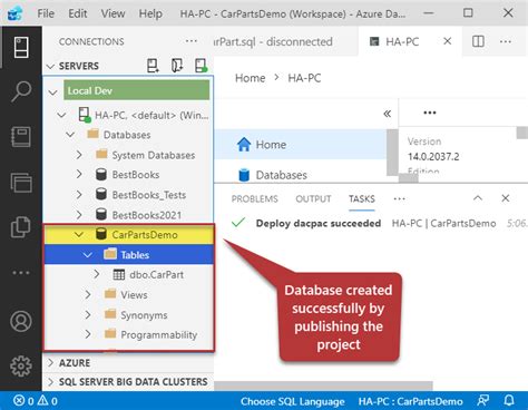 Declarative Database Development In Azure Data Studio