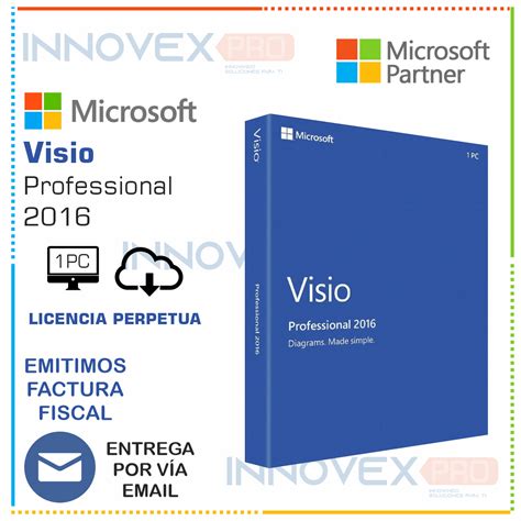 Microsoft Visio Professional 2016 Licencia 1 Pc Innovexpro