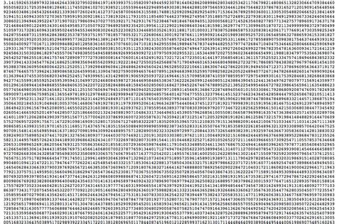 Th Digit Pi Digital World