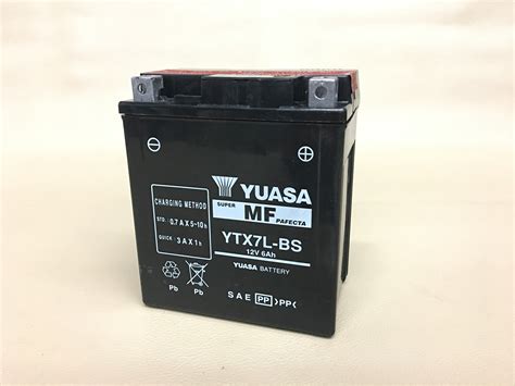 แบตเตอรี่ YUASA YTX7L-BS (Maintenance Free Type) 12V 6Ah - rungseng