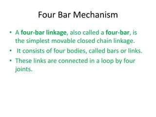 Four Bar Mechanism PPTX