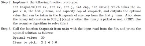 2 6 Points Write A C Program To Find The Optimal