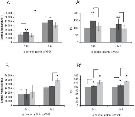 Effects Of Shh And Vegf Treatment On The Release Of Angiopoietin 1 And