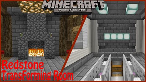 Mcpe The Transforming Base 2 In 1 Room Youtube