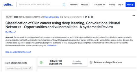 Classification Of Skin Cancer Using Deep Learning Convolutional Neural Networks Opportunities