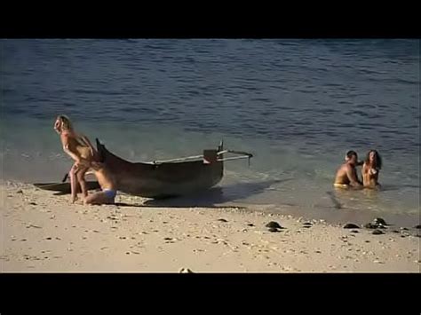 A Pair Of Couples Have Hardcore Sex On The Lovely Tropical Beach Xvideos Com
