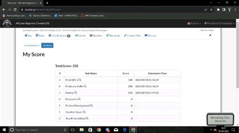 Atcoderweeklycontestkluniversity Poojitha Chirla