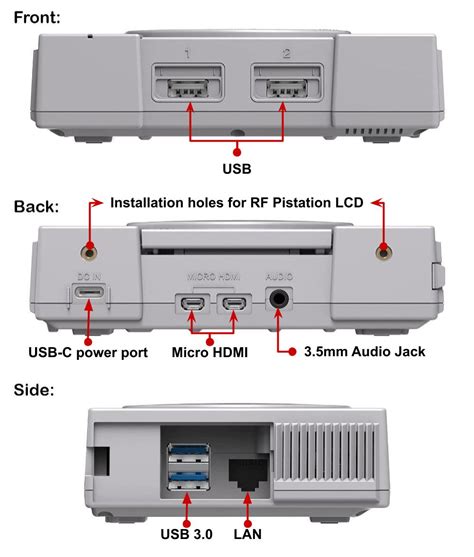 Raspberry Pi Model B With RetroFlag PiStation Case Bundles