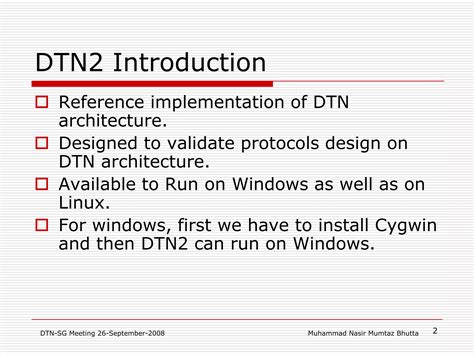 Introduction To Delaydisruption Tolerant Networking And Applications Ppt