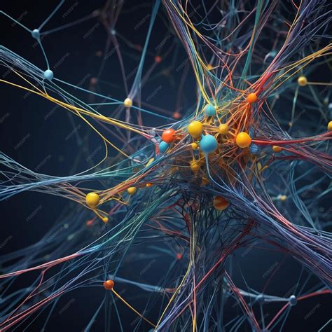 Neural Network Illustration Visual Representation Of Neural Networks Premium Ai Generated Image