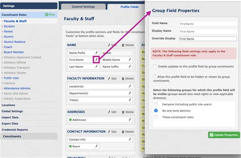customize constituent profile data finalsite support help center