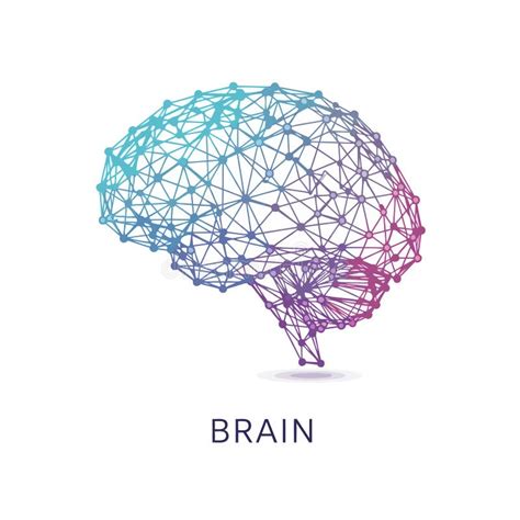 Vector Art Of Brain Network Representing Intelligence Connectivity