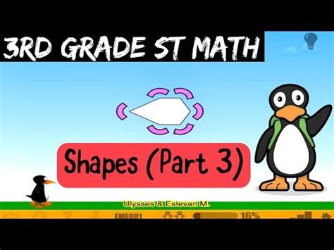 Shapes Part 3 3rd Grade St Math With Jiji The Penguin Youtube