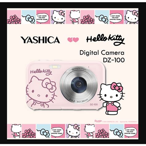 Yashica X Hello Kitty Digital Camera Dz 100 Pinkwhite Shopee