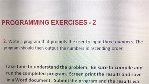 Solved Programming Exercises 2 2 Write A Program That
