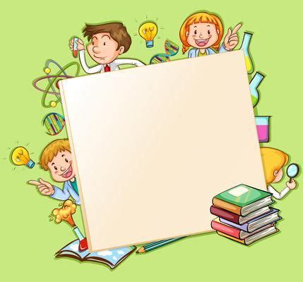 Border Design With Science Equipments 446932 Vector Art At Vecteezy In 2022 Page Borders