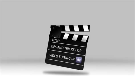 Tips And Tricks Video Editing Ae Bluefx