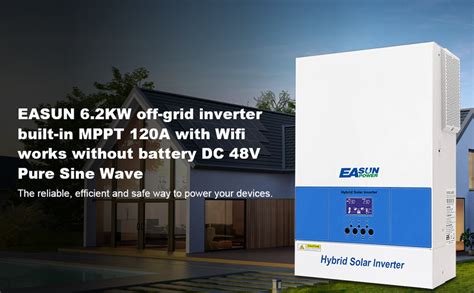 Easun 6 2kw Off Grid Inverter Build In Mppt 120a With Wifi Accept No B — Easun Power Official Store