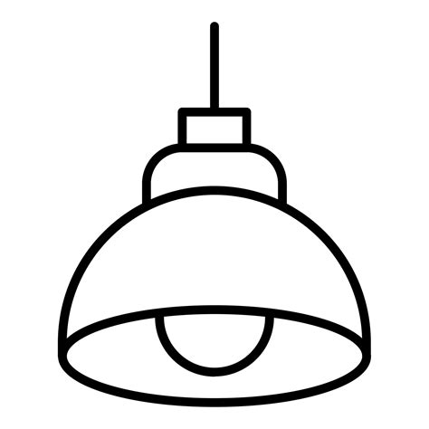 Pendant Light Icon Style 21265507 Vector Art At Vecteezy