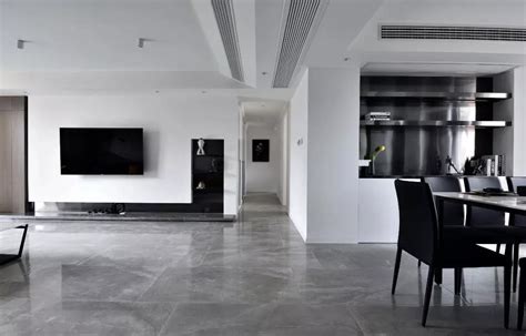 现代轻奢黑白灰 最火轻奢风格样板房 轻奢高级灰装修图 文秘苑图库