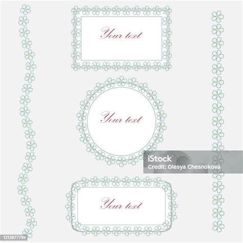 흰색 배경 일러스트레이션 엽서 장식 앨범에 고립 된 봄 꽃 프레임 세트 0명에 대한 스톡 벡터 아트 및 기타 이미지 0명 가장자리 계절 Istock