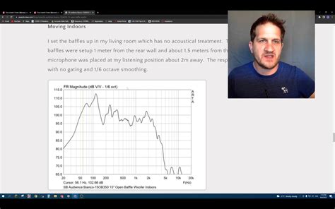 Open Baffle With Sb Audience Bianco 15ob350 Fr Distortion