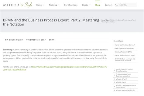 BPMN And The Business Process Expert Part Mastering The Notation BPI The Destination For