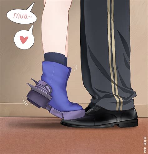 Chaye Mo Javelin Azur Lane Azur Lane Absurdres Highres 1girl 1other Black Pants Boots