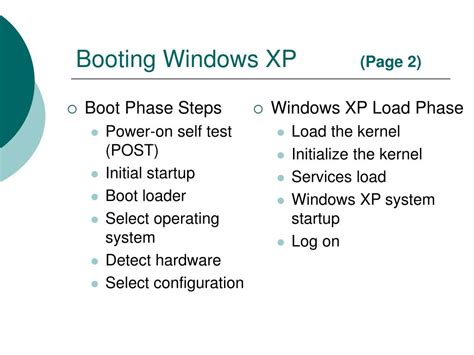 PPT Windows XP Boot Process PowerPoint Presentation ID 395057