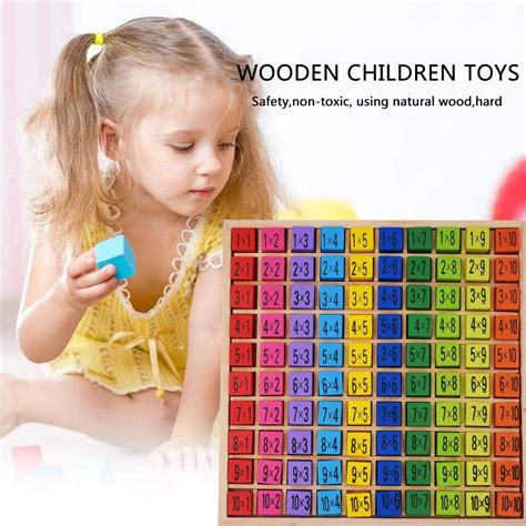 Beslime Wooden Times Table Tray Multiplication Table Math Toy Times Tables Math Toy For 3 4 5
