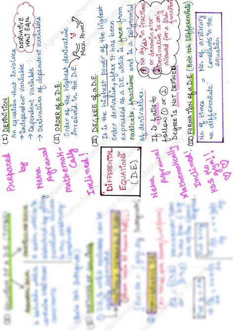 SOLUTION Differential Equations Studypool